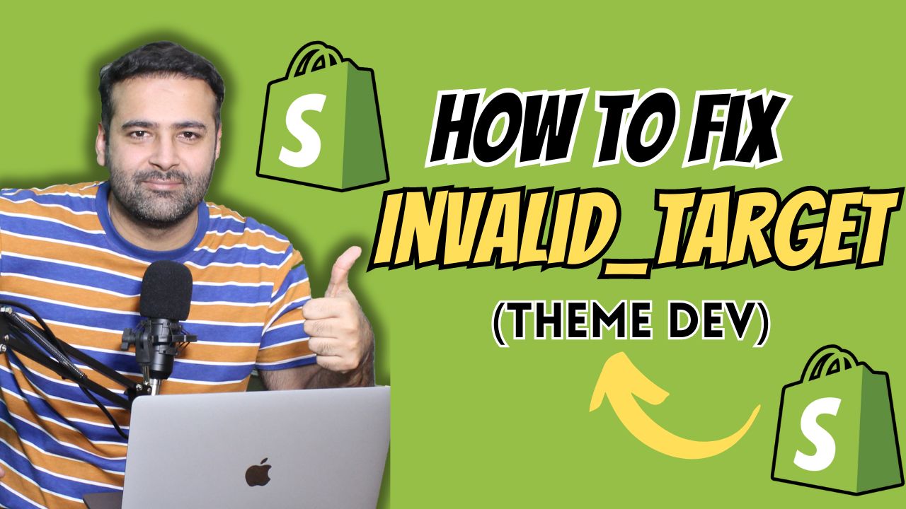 How To Fix Invalid Target In Shopify[shopify Cli] Websensepro