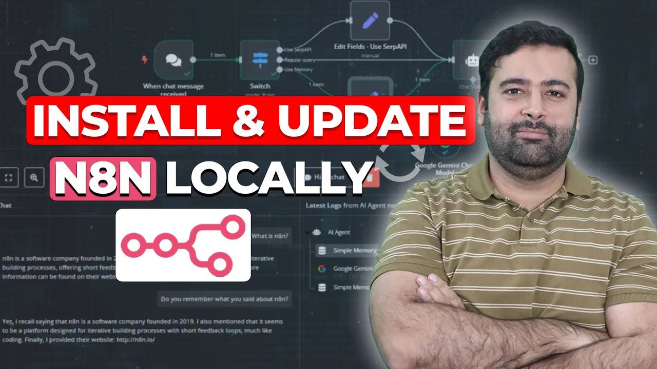 How to Install and Update N8N Locally in 2025 (The Easy Way) - WebSensePro